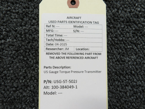 USG-ST-502J (Alt: 100-384049-1) US Gauge Torque Pressure Transmitter ...
