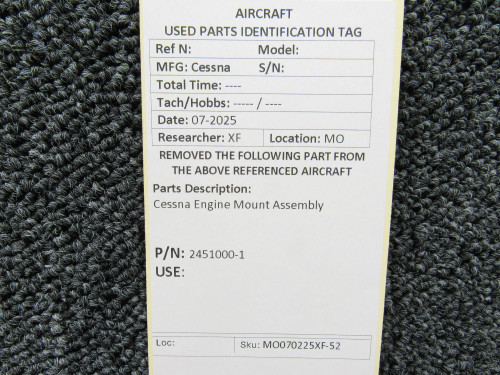 2451000-1 Cessna Engine Mount Unit