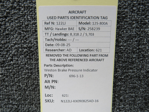 696-1-13 Weston Brake Pressure Indicator For Sale