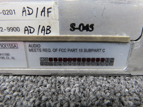 069-01032-0201 Bendix King KX-155A VHF Nav-Comm Unit with Modifications ...