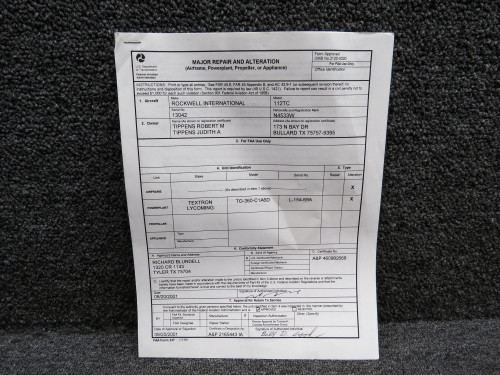 50001-1 Aviation Development Oil Filter Adapter Assembly with STC ...