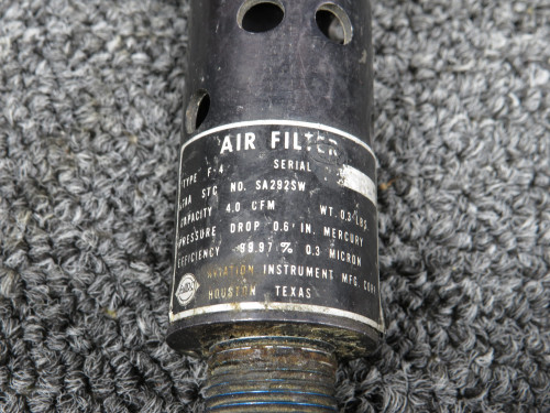 SA292SW Aviation Instruments Mfg Corp F-4 Air Filter For Sale