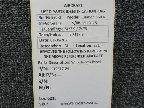 9912517-24 Cessna Citation 560 V Wing Access Panel For Sale