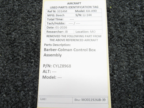 CYLZ8968 Barber-Colman Control Box Assembly For Sale