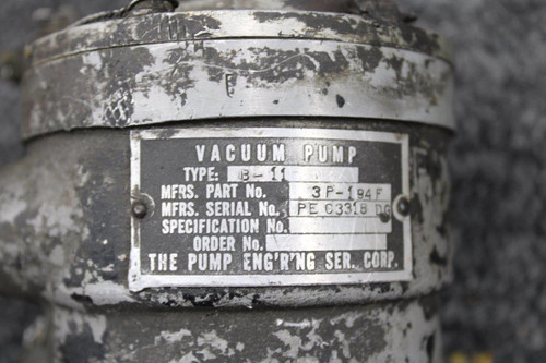 3P194F (Use: C431001-0101) B-11 Vacuum Pump Assembly by Pesco