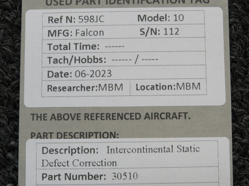 30510 Intercontinental Static Defect Correction Module Sat Tas Computer
