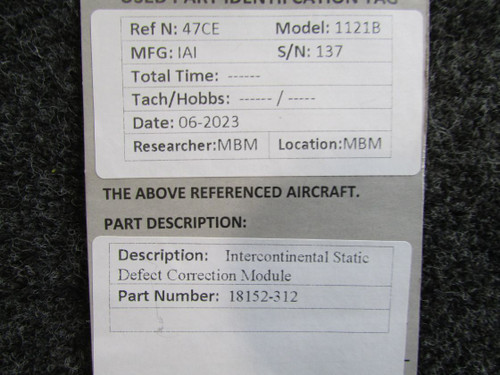 18152-312 Intercontinental Dynamics Corp Static Defect Correction ...