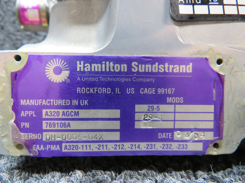 769106A Airbus A320 Hamilton Sundstrand Selector Unit With 8130-3 Tested