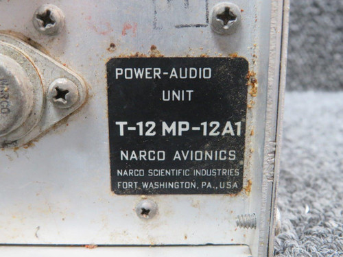 T-12-MP-12A1 Narco Avionics Power Audio Unit (Volts: 14)