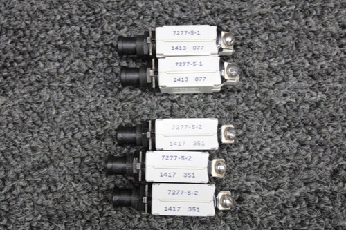 7277-5 Klixon Push Circuit Breaker Set of 33 (Various Amps) | BAS ...