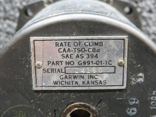 G991-01-1C Garwin Industries Indicator, Climb Rate Indicator
