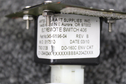 453-6603 Artex ME406 ELT with Tray, Switch, Antenna, Alerter