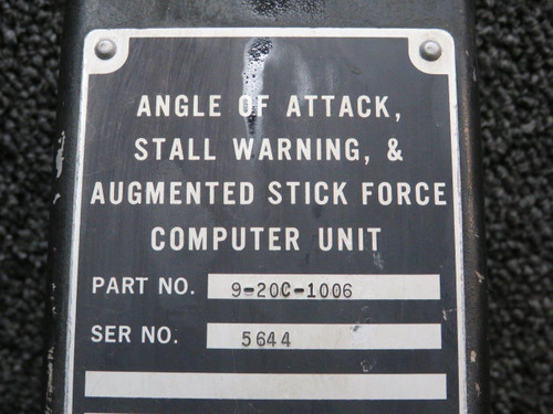 9-20C-1006 Rosemount Angle of Attack Stall Warning and Augmented Stick ...
