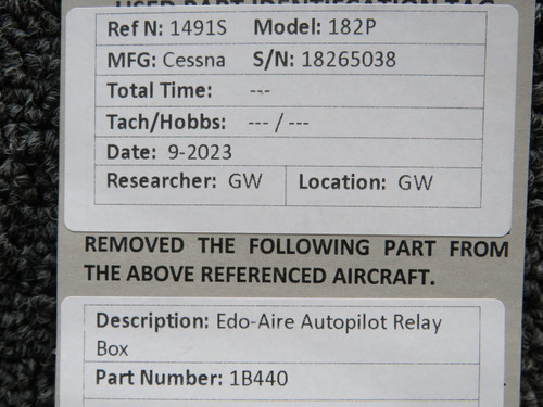 1B440 Edo Aire Aircraft Autopilot Relay Box