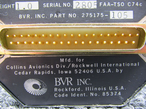 275175-105 Alternative Part Number 270-2436-070 BVR Aircraft ...