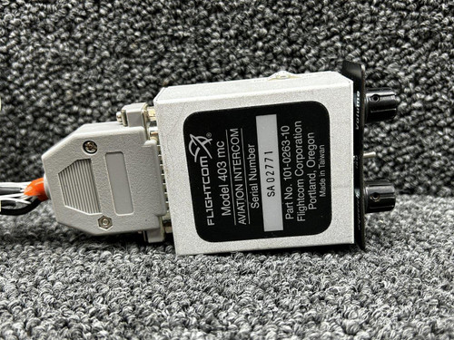 101-0263-10 Flightcom 403MC Panel Mounted Intercom For Sale