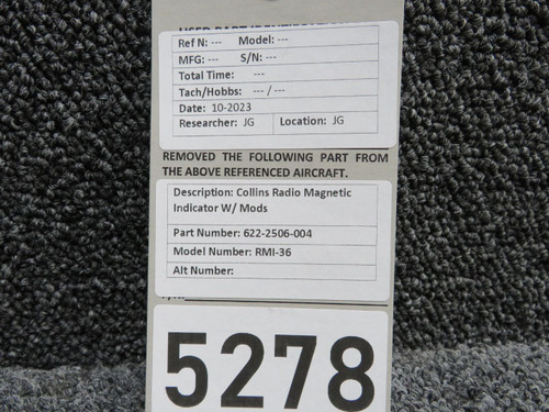 622-2506-004 Collins RMI-36 Modified Radio Magnetic Indicator