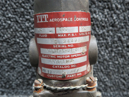 AV16E1182 ITT Aerospace Engine Shut Off Valve Assembly