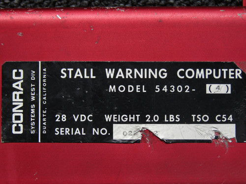 54302-4 Conrac Parts Stall Warning Computer