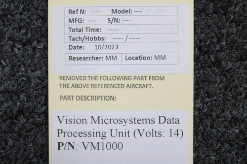 VM1000 Vision Microsystems Data Processing Unit- Volts: 14