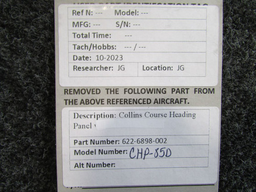622-6898-002 Collins CHP-85D Course-Heading Panel For Sale