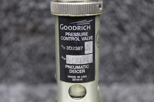 3D2387-01 Goodrich De-Ice Pressure Control Valve (Wires Cut) For Sale