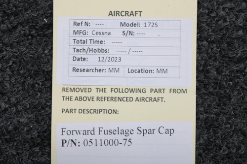 0511000-75 Cessna 172S Forward Fuselage Spar Cap For Sale