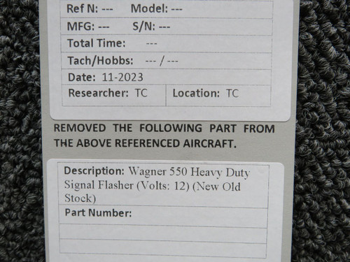 Wagner 550 Heavy Duty Signal Flasher (V: 12) (New Old Stock)