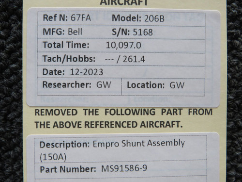 MS91586-9 Empro Shunt Assembly (150 Amps)
