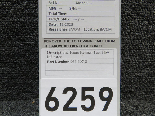 944-607-2 Faure-Herman Fuel Flow Indicator
