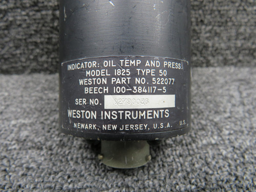 522077 Alternative Part Number 100-384117-5 Weston 1825 Oil Temperature ...