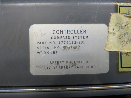 1775132-231Sperry Avionics Compass Control System