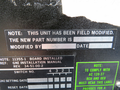 10050-4-4A-3140 Original Part Number 10050-3-2A7 Global Navigation GNS ...