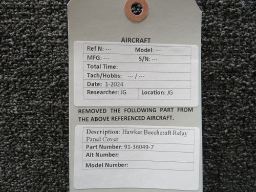 91-364049-7 Hawker Beechcraft Relay Panel Cover Unit
