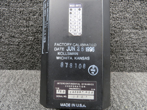 13300-010 Intercontinental Modified Cabin Altitude Control Indicator