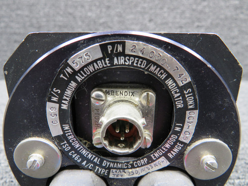 575-24030-742 Intercontinental Dual Airspeed and Mach Indicator ...