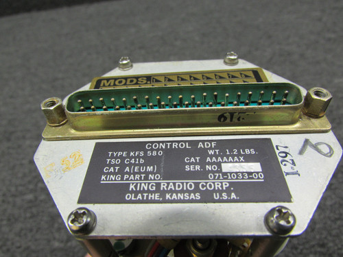 071-1033-00 King Radio KFS-580 Control ADF (Without Casing)