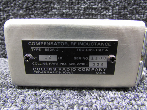 522-2736-008 Collins Avionics 582A-2 RF Inductance Compensator Assembly ...