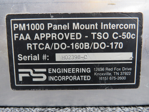 PM1000 PS Engineering Mount Panel Intercom