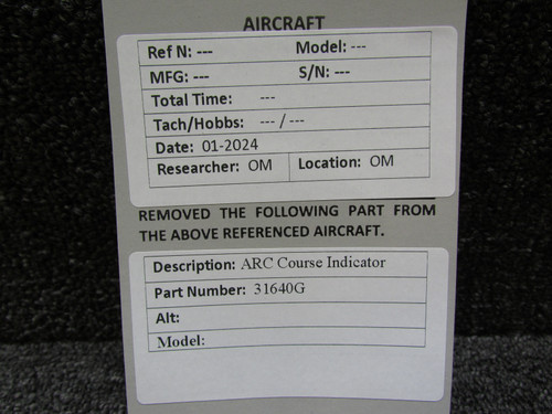 31640G ARC Course Indicator Gauge