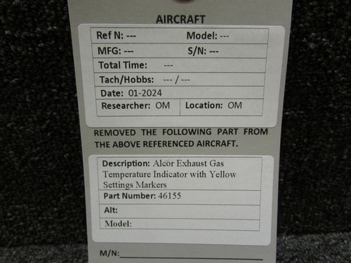 46155 Alcor Dual Exhaust Gas Temperature Indicator Comes with Yellow ...
