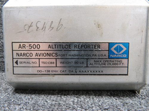AR-500 Narco Avionics Altitude Reporter Unit