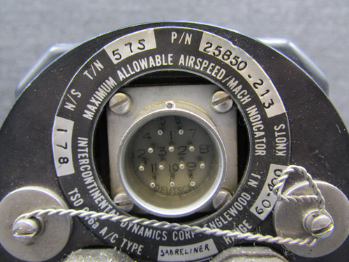 575-25850-213 Intercontinental Dynamics Max Airspeed-Mach Indicator ...