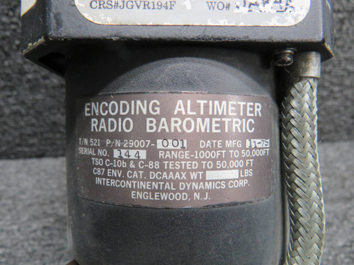 29007-001 Intercontinental Dynamics Encoding Altimeter Indicator