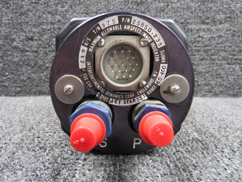 25850-235 Intercontinental Avionics 60-400 KTS Max Allowable Airspeed ...