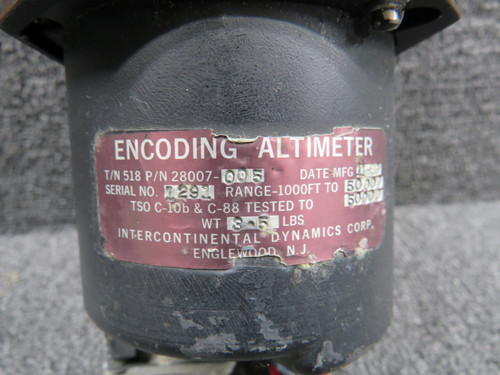 28007-005 Intercontinental Avionics Modified Encoding Altimeter