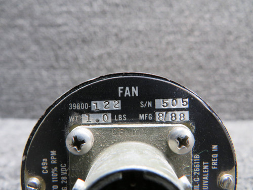 39800-122 Intercontinental Dynamics Corporation Black Fan RPM Indicator