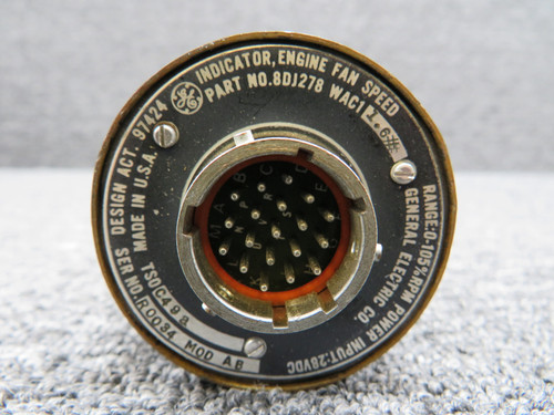 8DJ278-WAC1 General Electric Engine Fan Speed Indicator (28Volts)