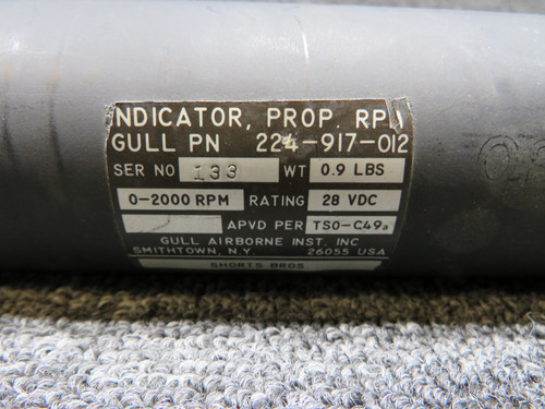 224-917-012 Gull Airborne Propeller Tachometer Indicator (Brown-Faded ...
