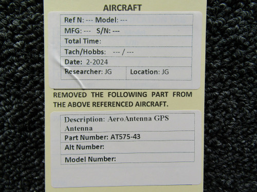 AT575-43 Aero Antenna Aircraft GPS Antenna Assembly